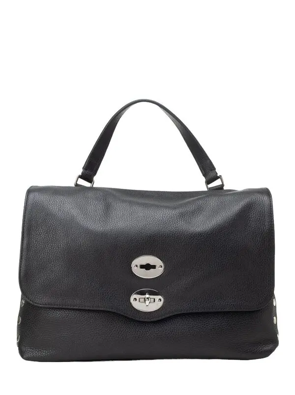 ZANELLATO Postina Large Leather Tote Bag - Black