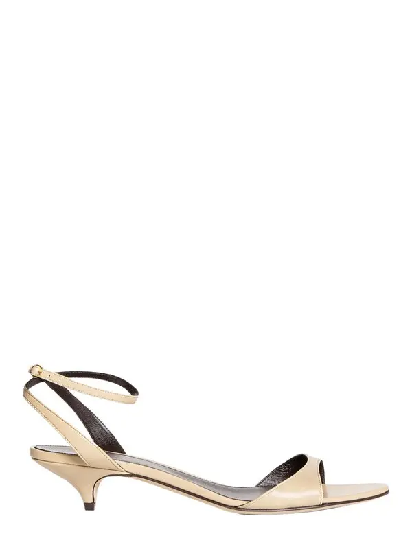 THE ROW Round-headed High-heeled Sandals - Nude