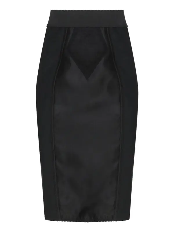 Dolce & Gabbana Corset Style Zippered Skirt - Black