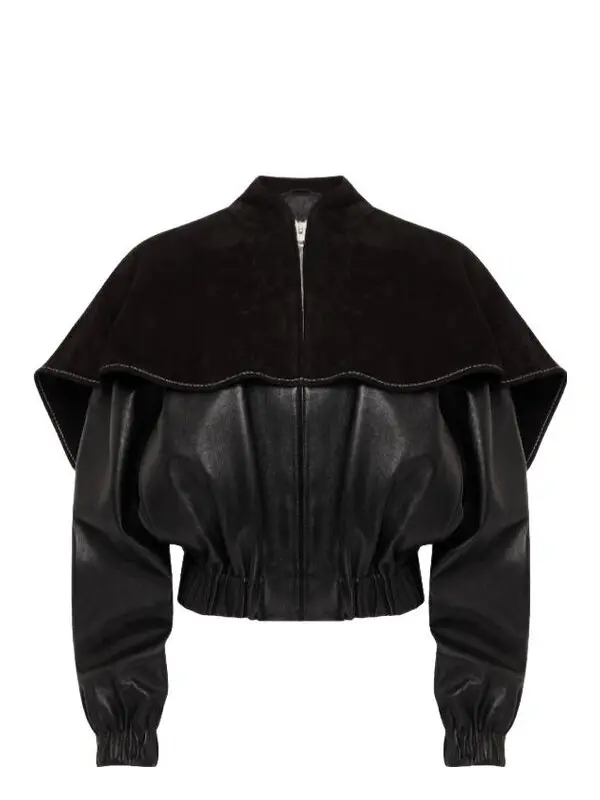 J.W.ANDERSON Jw Anderson Oversized Collar Bomber Jacket - Black