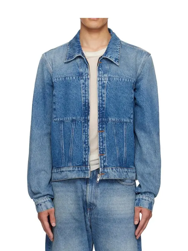 MAISON MARGIELA Long Sleeve Denim Shirt - Medium Blue