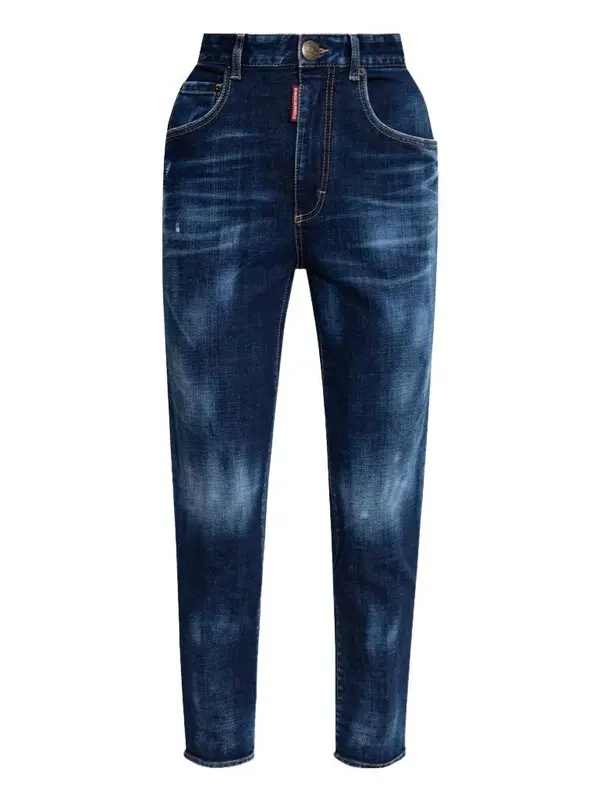 Dsquared2 High-waist Cropped Jeans - Blue