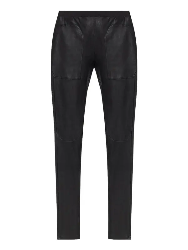 Rick Owens High Waisted Tapered Trousers - Black