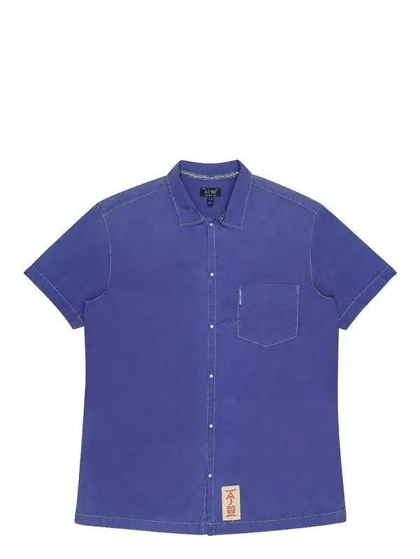 Emporio Armani Logo Detail Shirt - Blue