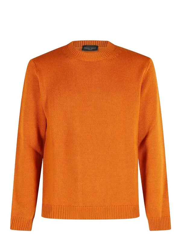 ROBERTO COLLINA Merino Wool Knitwear - Orange