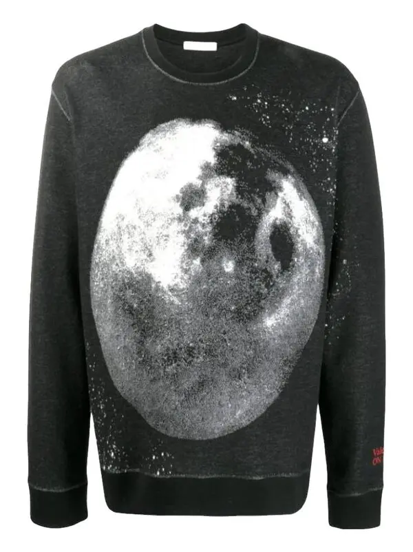 Valentino Garavani Moon Dust Print Sweatshirt - Black