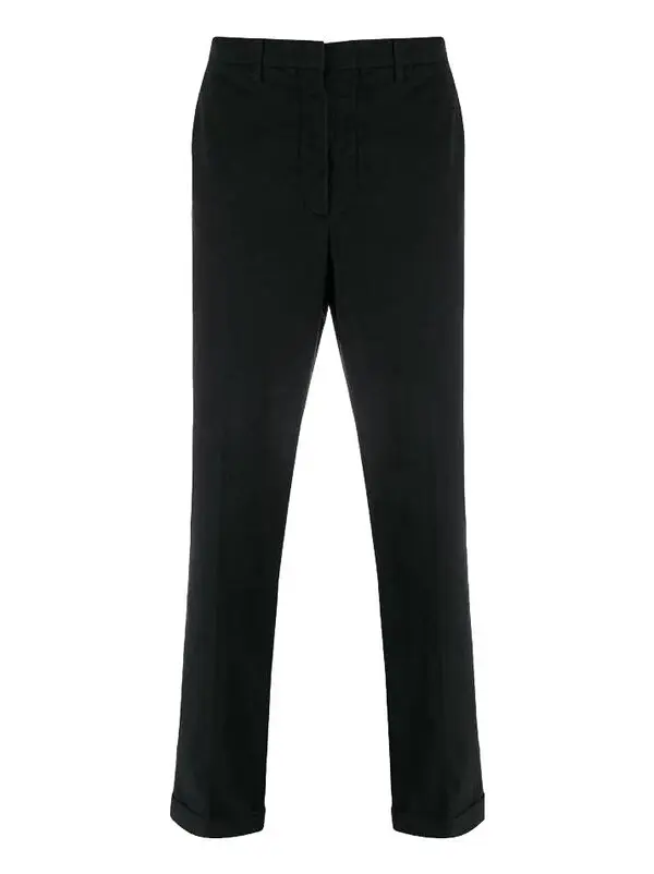 Zegna Belt-loop Casual Pants - Black