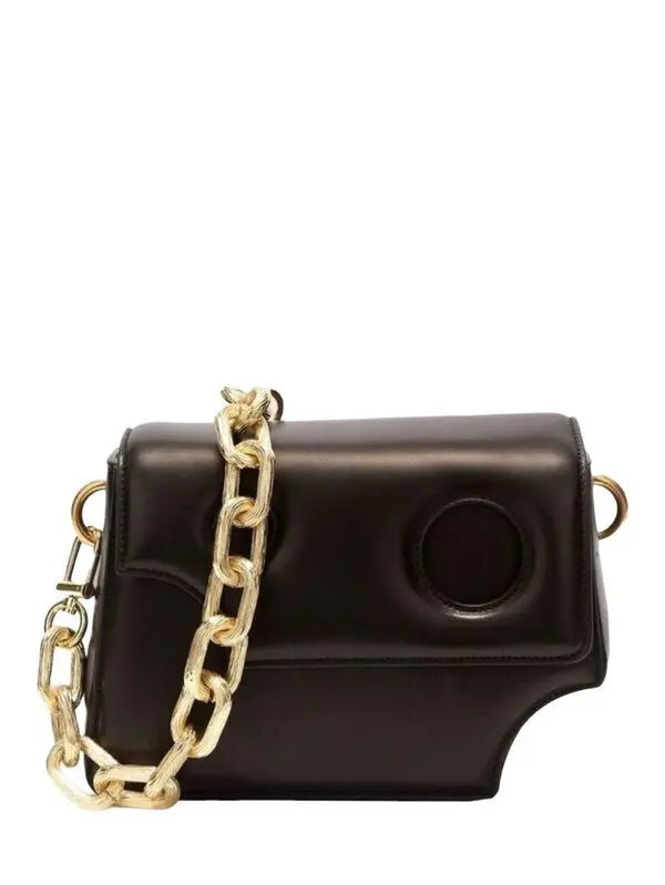 Off-White Burrow Chain Detail Shoulder Bag - Black
