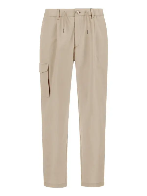 Herno Drawstring Cargo-pocket Trousers - Nude