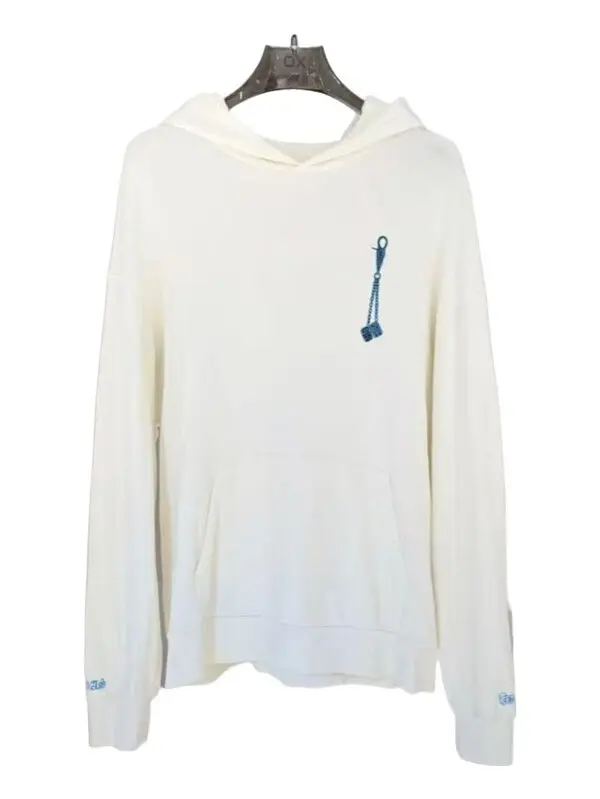 Chrome Hearts Hooded Long Sleeve Hoodie - White