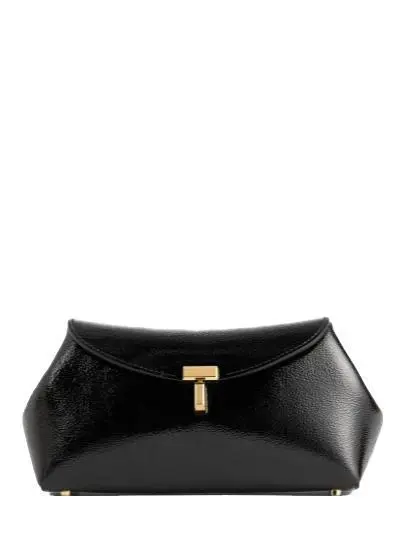 TOTEME T-lock Mini Clutch Bag - Black