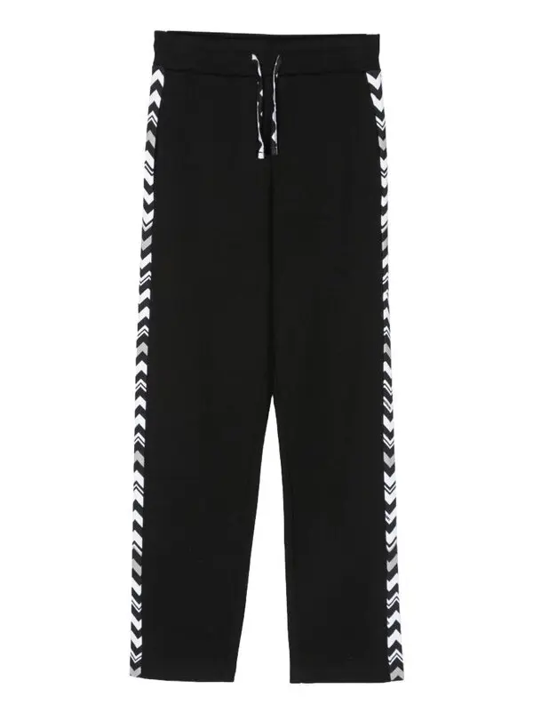 Missoni Zig-zag Print Cotton-fleece Track Pants - Black