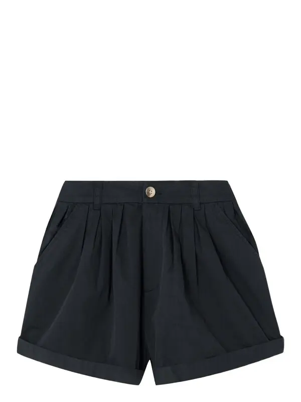 DÔEN Paige Poplin Shorts - Black
