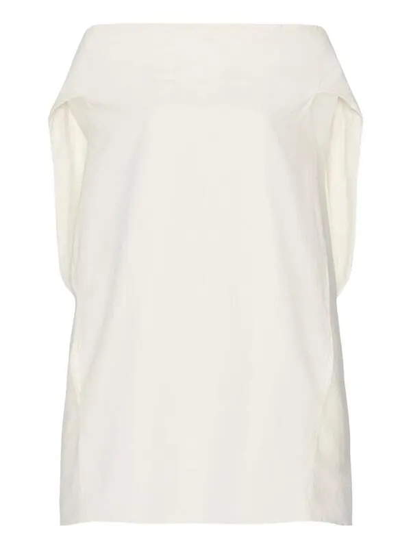 THE ROW Pallenberg Draped Sleeveless Asymmetric Top - Rice White