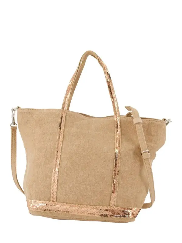 Vanessa Bruno Zipper Shoulder Bag - Nude