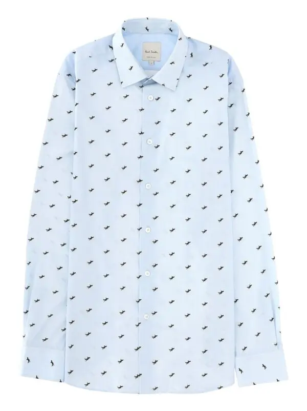 Paul Smith Bird Print Shirt - Blue