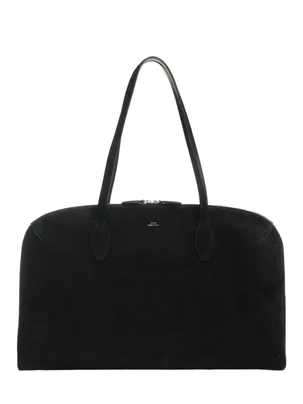 TOTEME Zipped Tote Bag With Double Top Handles - Black