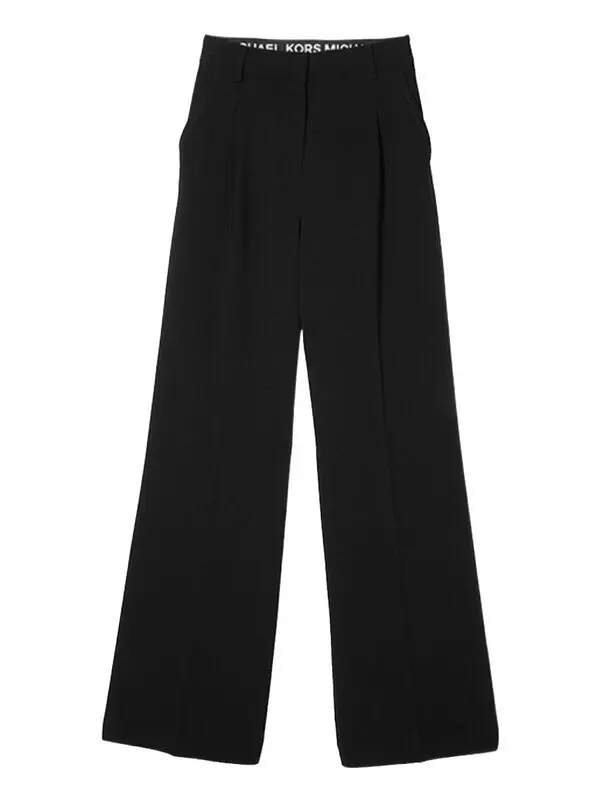 Michael Kors Tailored Wide-leg Trousers - Black