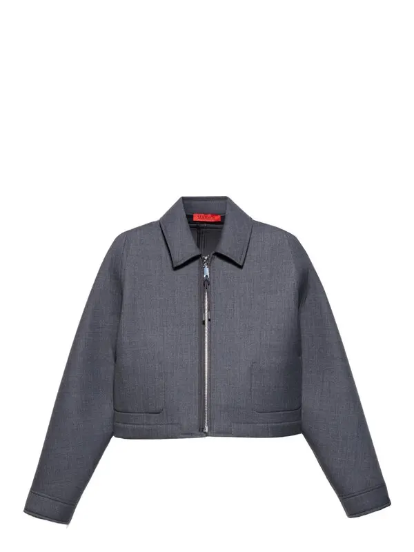 MAXCO. Max&co. Long Sleeve Zipper Jacket - Gray