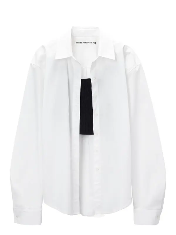 Alexander Wang Shirt With Ribbed Detail - White