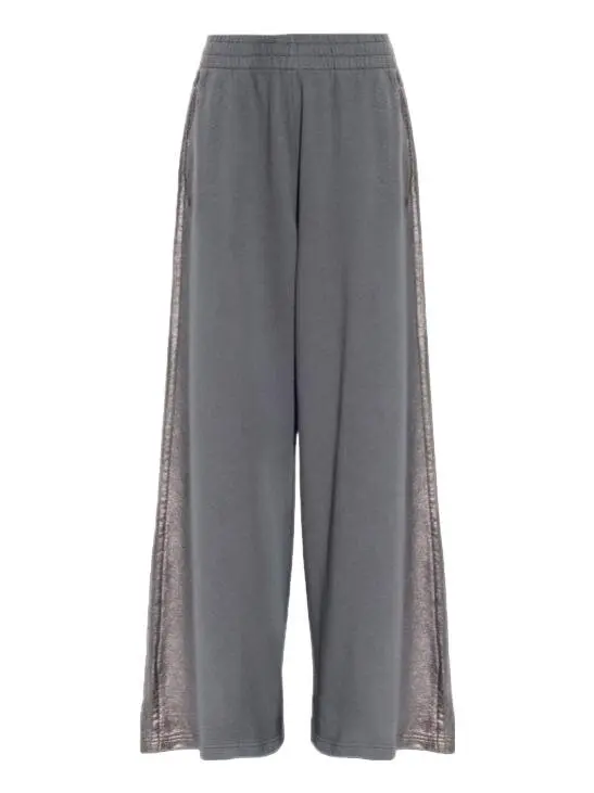 DIESEL® Elasticated Waist Track Pants With Side Detail - Gray