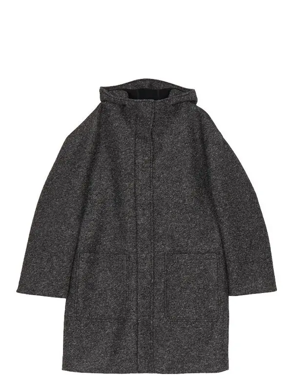 Max Mara Hooded Coat - Black