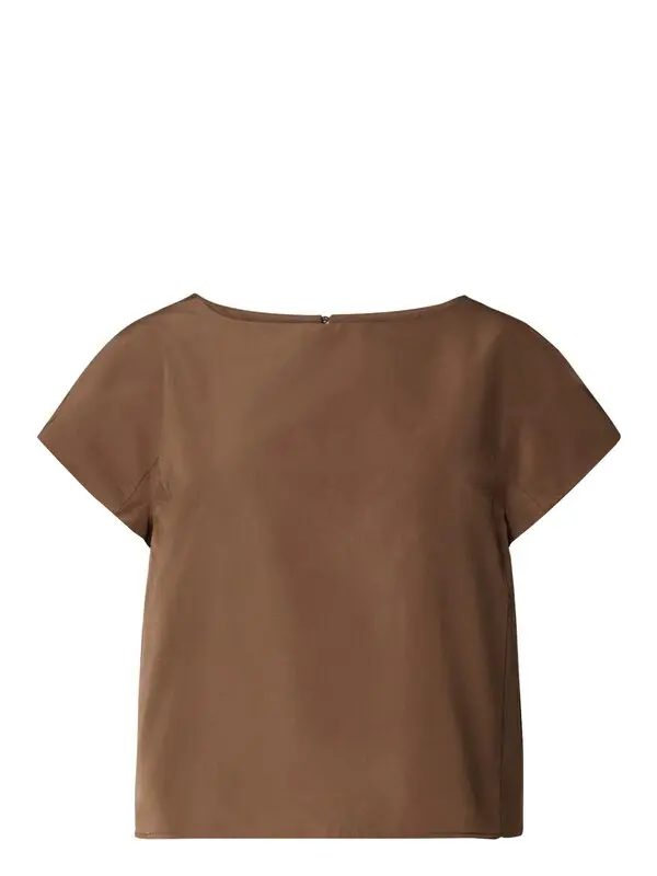 Max Mara Short Sleeve Top - Brown