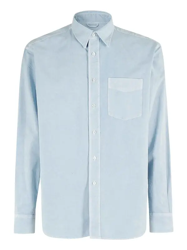 Aspesi Long-sleeve Cotton Shirt - Blue