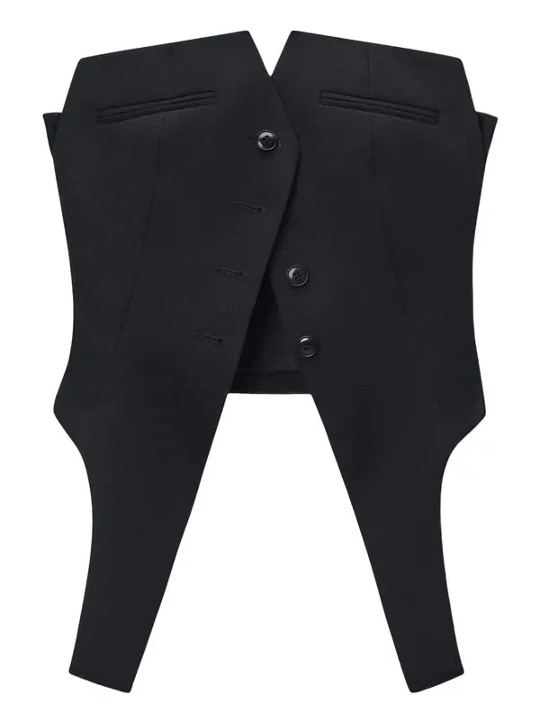Alexander Wang Button-up Vest - Black