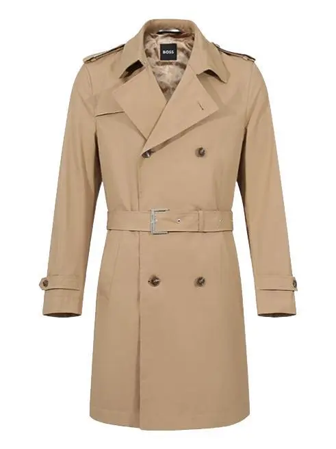 Hugo Boss Double-breasted Trench Coat - Brown