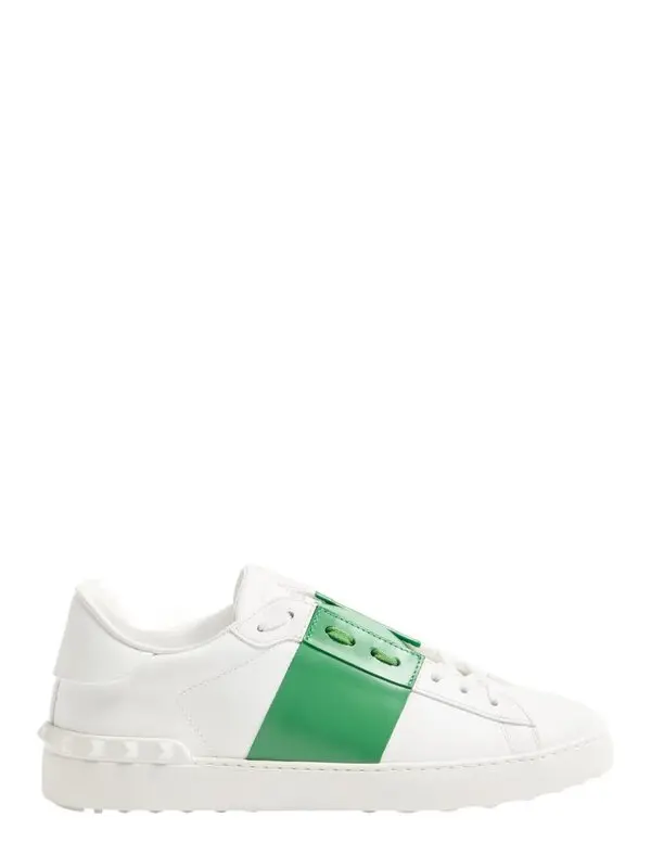 Valentino Garavani Open Sneakers With Perforated Details - White