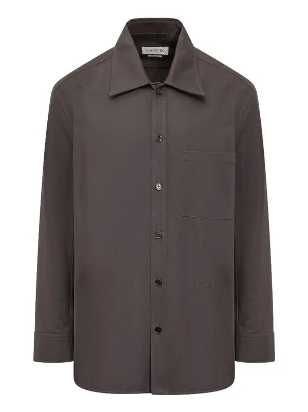 LANVIN Regular Fit Shirt - Black