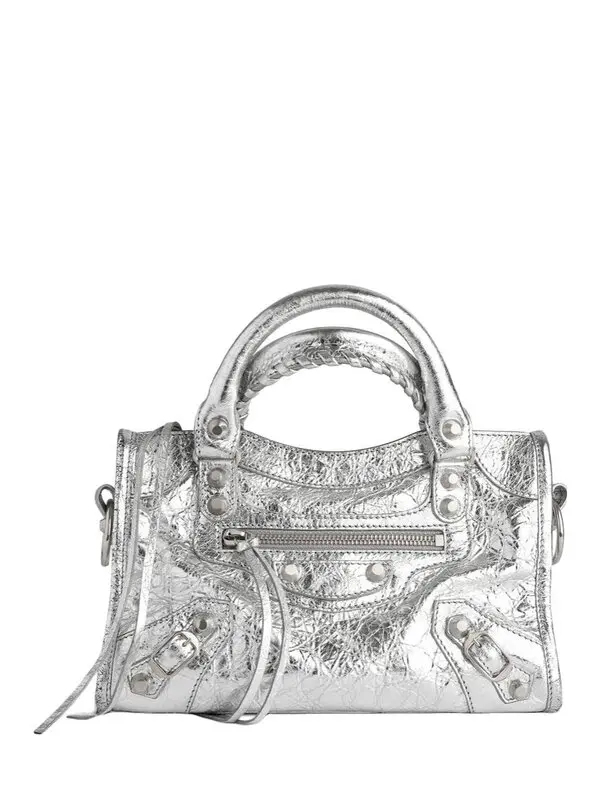 Balenciaga Le City Mini Shoulder Bag - Silver