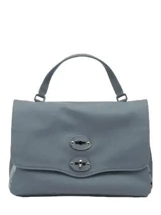 ZANELLATO Logo Handbag With Top Handle And Rivet Decoration - Gray