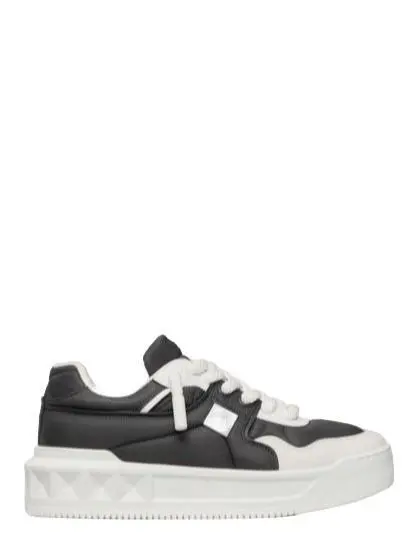 Valentino Garavani One Stud Xl Lace-up Sneakers - White/grey