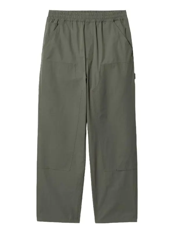 Carhartt Work In Progress Logo Patch Straight-leg Trousers - Black