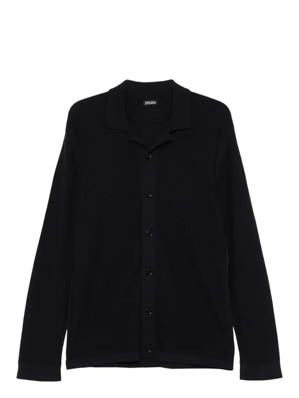Zegna Wool Shirt - Black