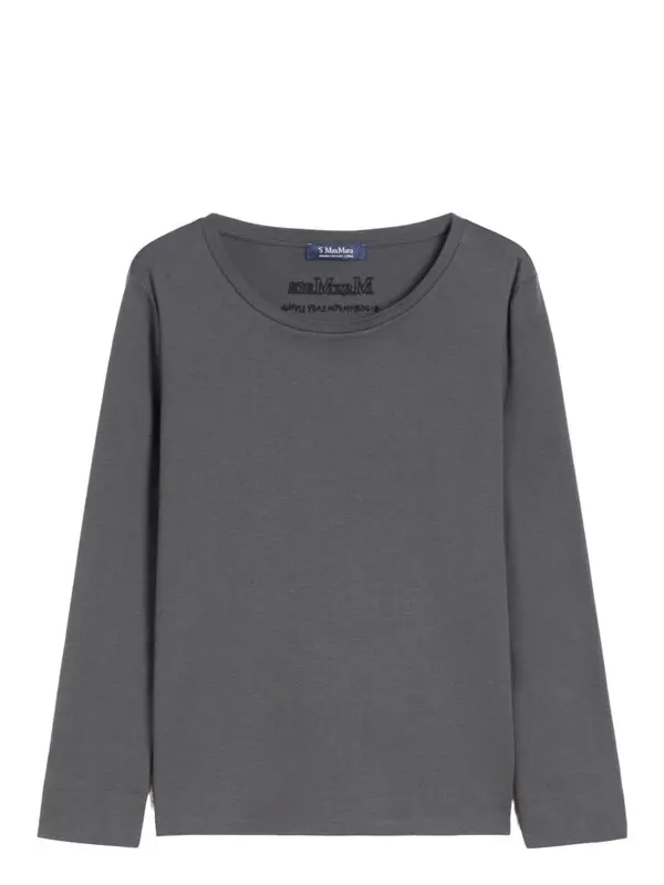 Max Mara Long Sleeve Jersey T-shirt - Black