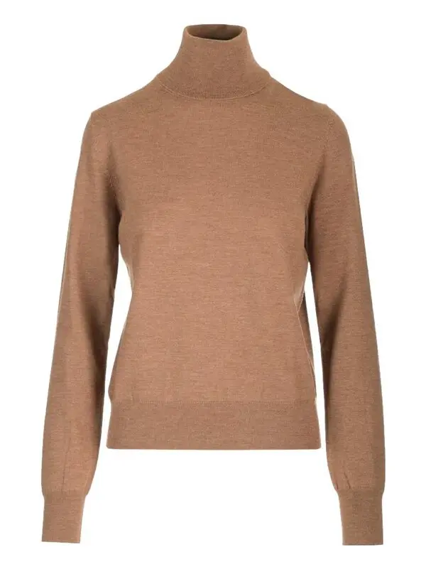 P.a.r.o.s.h Wool-blend Rollneck Jumper - Brown