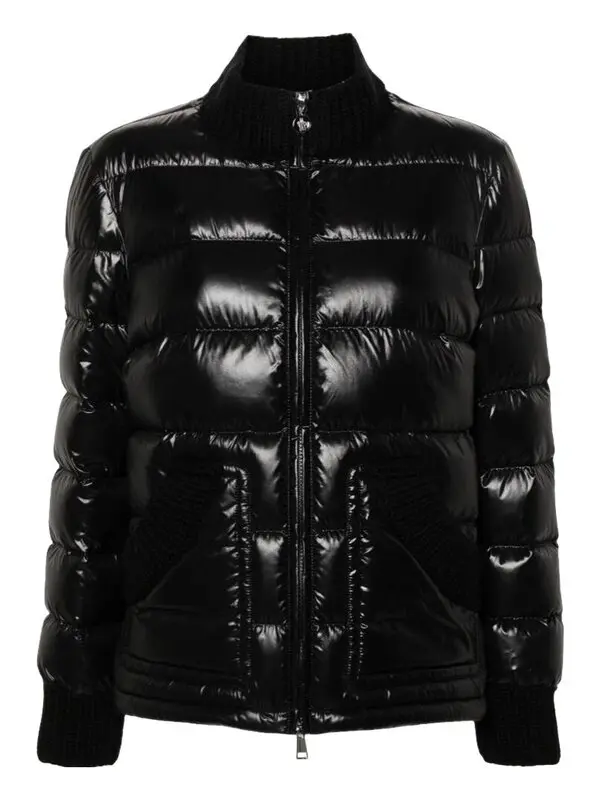 Moncler Long-sleeved Down Jacket - Black