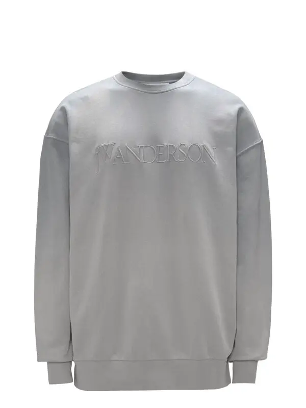 J.W.ANDERSON Jw Anderson Logo-embroidered Gradient Sweatshirt - Gray
