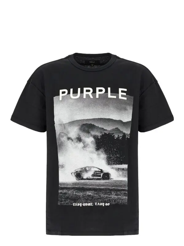 PURPLE BRAND Short-sleeved T-shirt - Black
