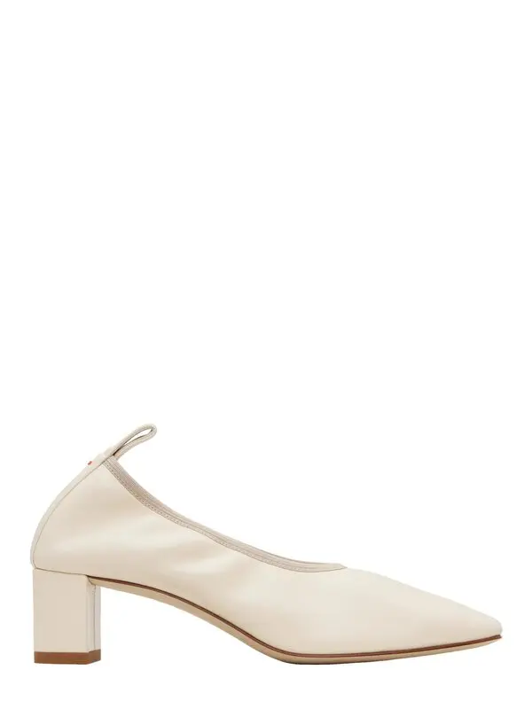 AeydĒ Narissa Ruched High Heels - Creamy