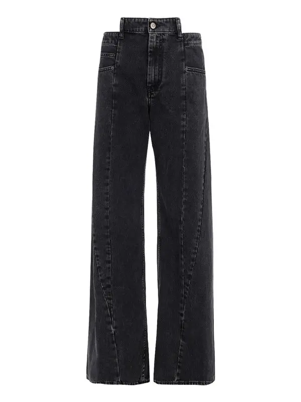 MAISON MARGIELA Wide-leg Five-pocket Jeans - Black