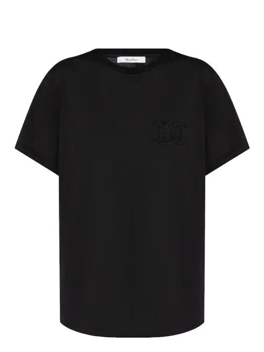 Max Mara Crewneck Short Sleeve T-shirt - Black