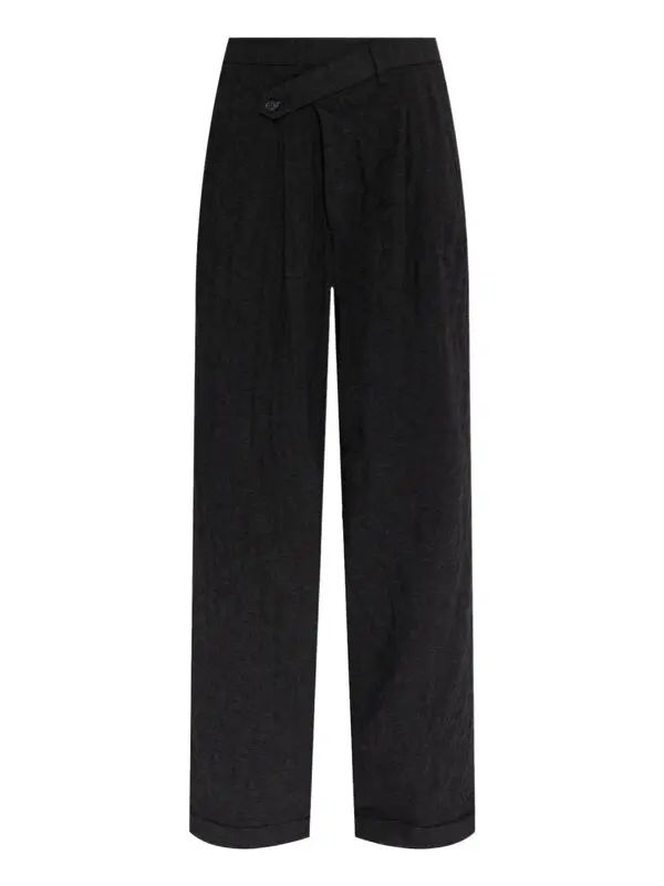 R13 Dropped-crotch Wide-leg Trousers - Grey