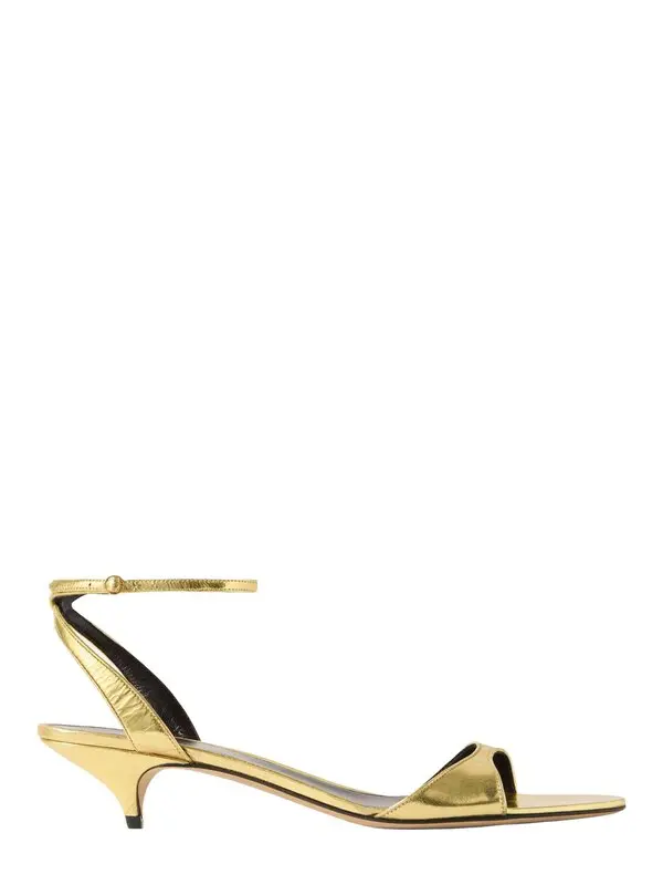 THE ROW 35mm Vika Sandals - Golden
