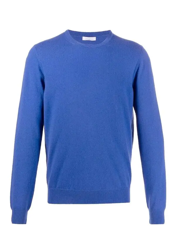 Malo Long-sleeved Crewneck Jumper - Blue