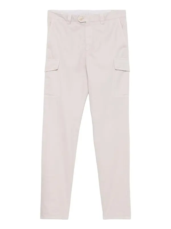 Brunello Cucinelli Straight-leg Cargo Pants - White