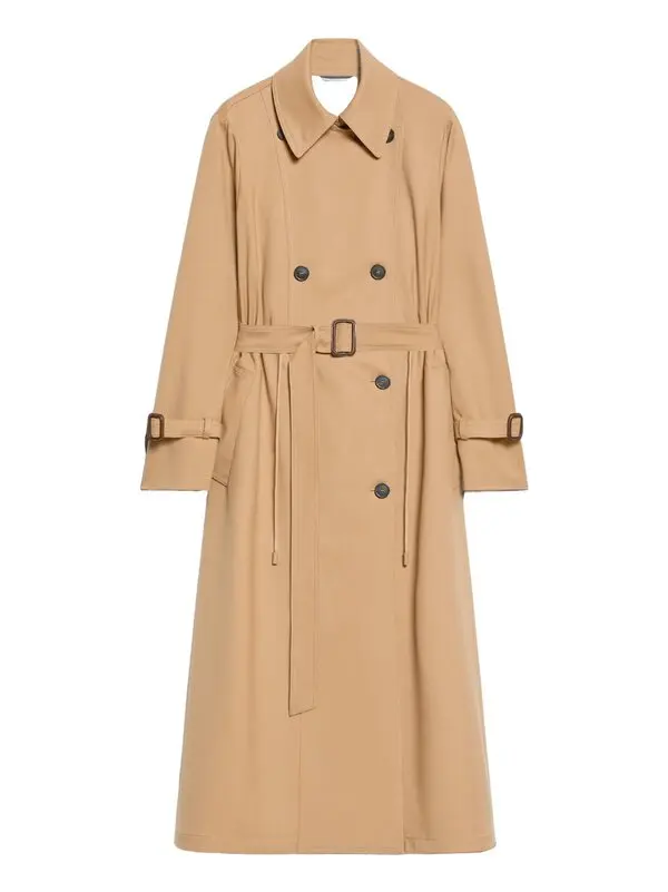 Max Mara Double-breasted Belted Trench Coat - Camel